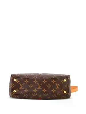 LOUIS VUITTON V Monogram Canvas And Leather Bb Tote Bag - Red