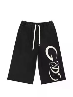 GODSPEED Graphic-print Cotton Shorts