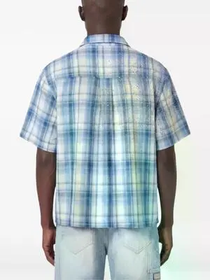 GUAPI Glacier Plaid Crystal-embellished Shirt