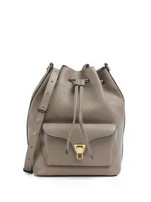 COCCINELLE Pebbled-leather Shoulder Bag - Brown