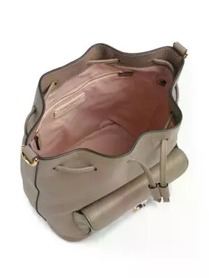 COCCINELLE Pebbled-leather Shoulder Bag - Brown