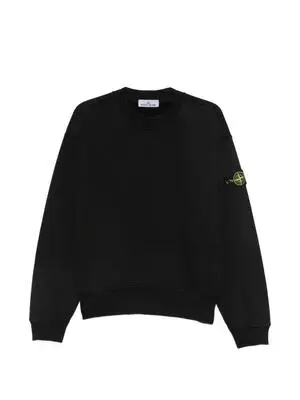 Stone Island Logo-patch Sweatshirt - Black