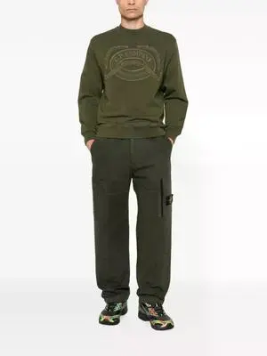 C.P. COMPANY Logo-embroidered Crew-neck Sweatshirt