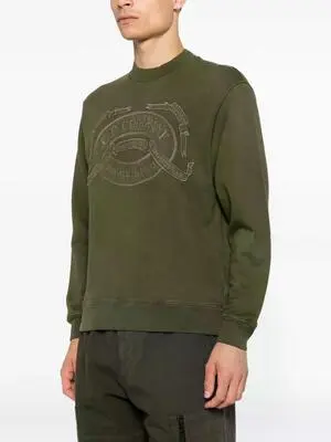 C.P. COMPANY Logo-embroidered Crew-neck Sweatshirt