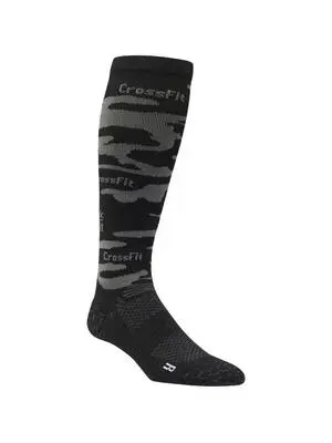 REEBOK X Crossfit Compression Camouflage-print Socks - Black