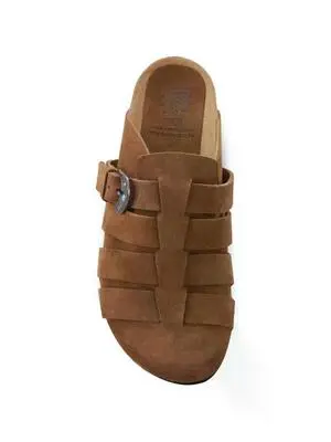 TAJI Buckle-fastening Cage Mules