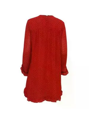 GANNI Polka Dot-print Ruffled Dress