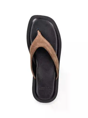 SUMMERY COPENHAGEN Suede Flip-flops