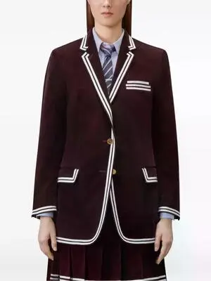 Thom Browne Corduroy Stripe-trim Coat