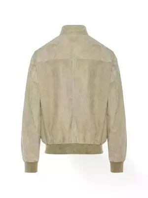 MANDELLI Suede-finish Zip-up Jacket