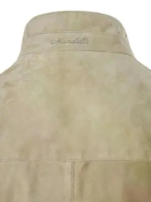 MANDELLI Suede-finish Zip-up Jacket