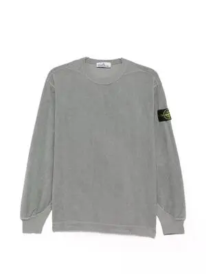 Stone Island Logo-patch Corduroy Sweatshirt