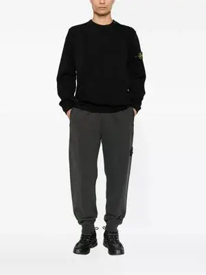 Stone Island Logo-patch Shoulder-button Sweatshirt