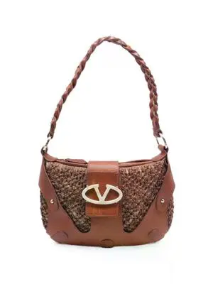 Valentino Garavani Vlogo Crochet Shoulder Bag
