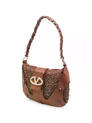 Valentino Garavani Vlogo Crochet Shoulder Bag