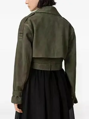 ALLSAINTS Ophelia Cropped Suede Jacket