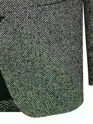 LARDINI Herringbone-pattern Wool-blend Jacket
