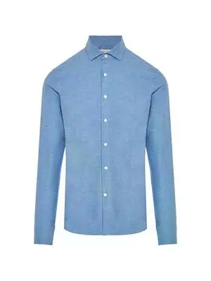 GHIRARDELLI NEXT Spread-collar Long-sleeve Shirt - Blue