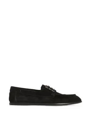 Dolce & Gabbana Derby Shoes In Split - Black