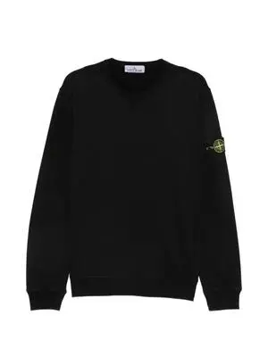 Stone Island Logo-patch Sweatshirt - Black