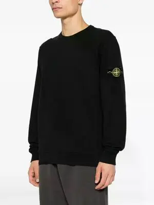 Stone Island Logo-patch Sweatshirt - Black