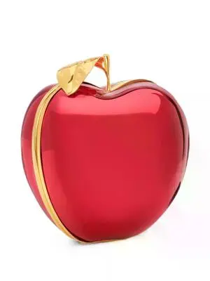 Oscar De La Renta Apple-shaped Clutch Bag - Red