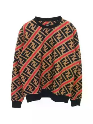 Fendi Monogram-pattern Sweater - Neutrals