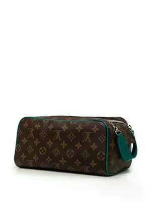 LOUIS VUITTON 2021-2026 Monogram Macassar Dopp Kit Vanity Bag - Brown