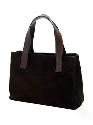 Celine 1999 C Macadam Suede Handbag