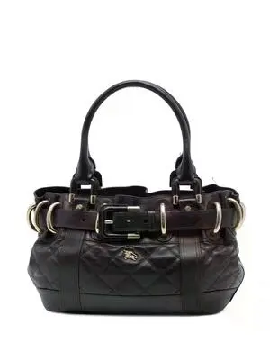 Burberry 2000-2017 Baby Quilted Leather Beaton Handbag - Brown