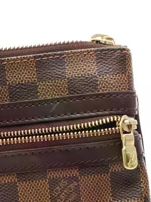 LOUIS VUITTON 2008 Damier Ebene Bosphore Pochette Crossbody Bag - Brown