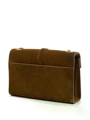 Saint Laurent 2015 Small Suede Monogram Envelope Crossbody Bag