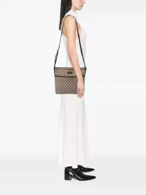 Gucci Gg Canvas Web Crossbody Bag