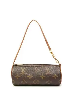 LOUIS VUITTON 1990-2010 Monogram Papillon Pochette Handbag - Brown
