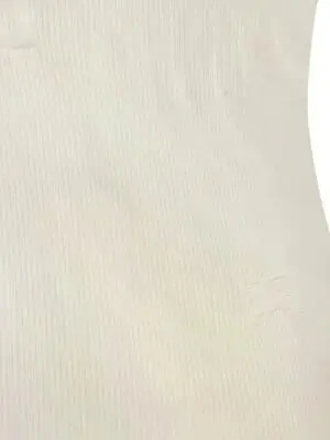 Burberry Cleo Lace-up Ribbed Tank Top - Neutrals