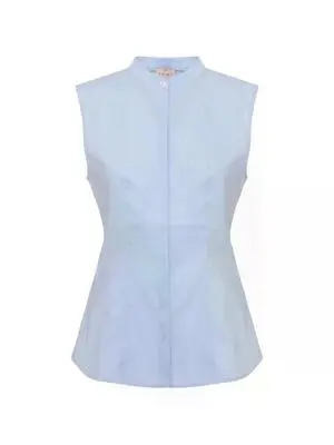 EMME Strass-embellished Sleeveless Shirt - Blue