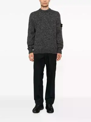 Stone Island Marl Knit Crew Neck Sweater