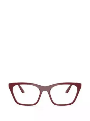 Emporio Armani Cat-eye Frame Glasses - Red