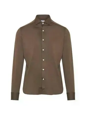 SONRISA Long-sleeve Button-up Shirt - Brown
