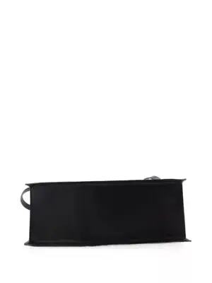 Gucci Sylvie Top Handle Bag Leather Large Satchel - Black