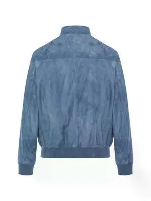 MANDELLI High-neck Suede Jacket