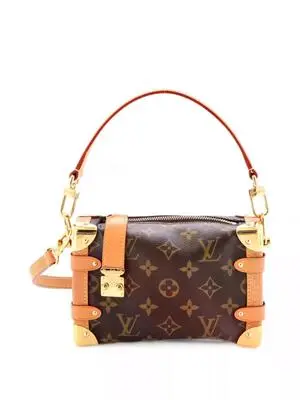LOUIS VUITTON Side Trunk Handbag Monogram Canvas Pm Shoulder Bag - Brown