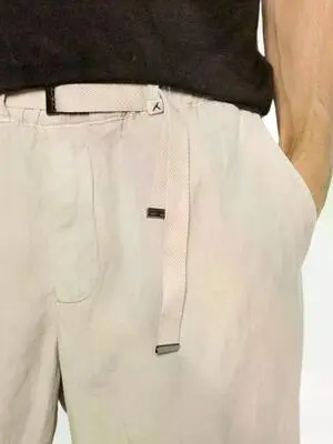 MYTHS Belted Elasticated Shorts
