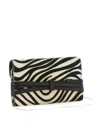 Moschino Zebra-print Tie Me Wallet On Chain