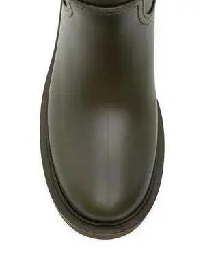 Moncler Kickstream Logo-patch Rain Boots - Green