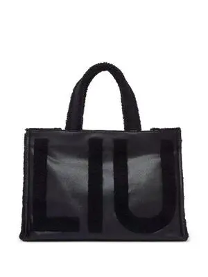 Liu Jo Large Tote Bag With Logo - Black