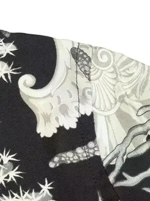 Versace 2010s Barocco Sea Print Shirt