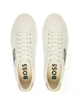BOSS Logo Print Lace-up Sneakers