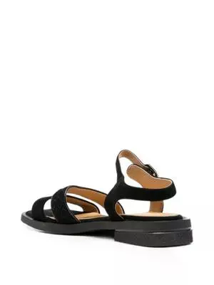 LINDA BAUMANN Woven-strap Buckle-fastening Sandals