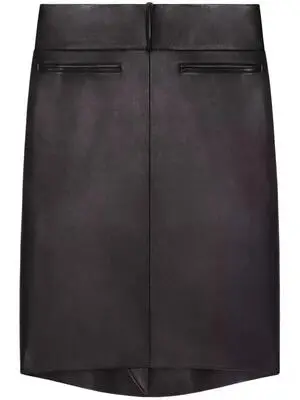 COURREGES Oblique Midi Skirt - Black